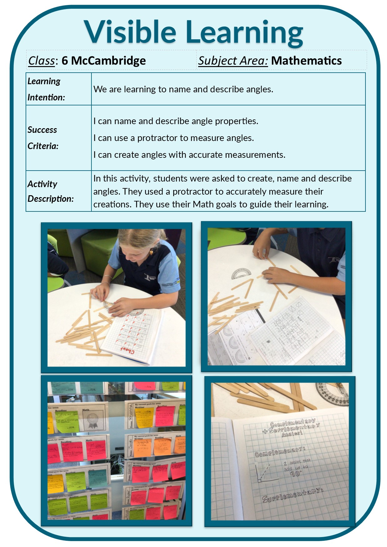 Maths Focus - 6 McCambridge Term 3 2022